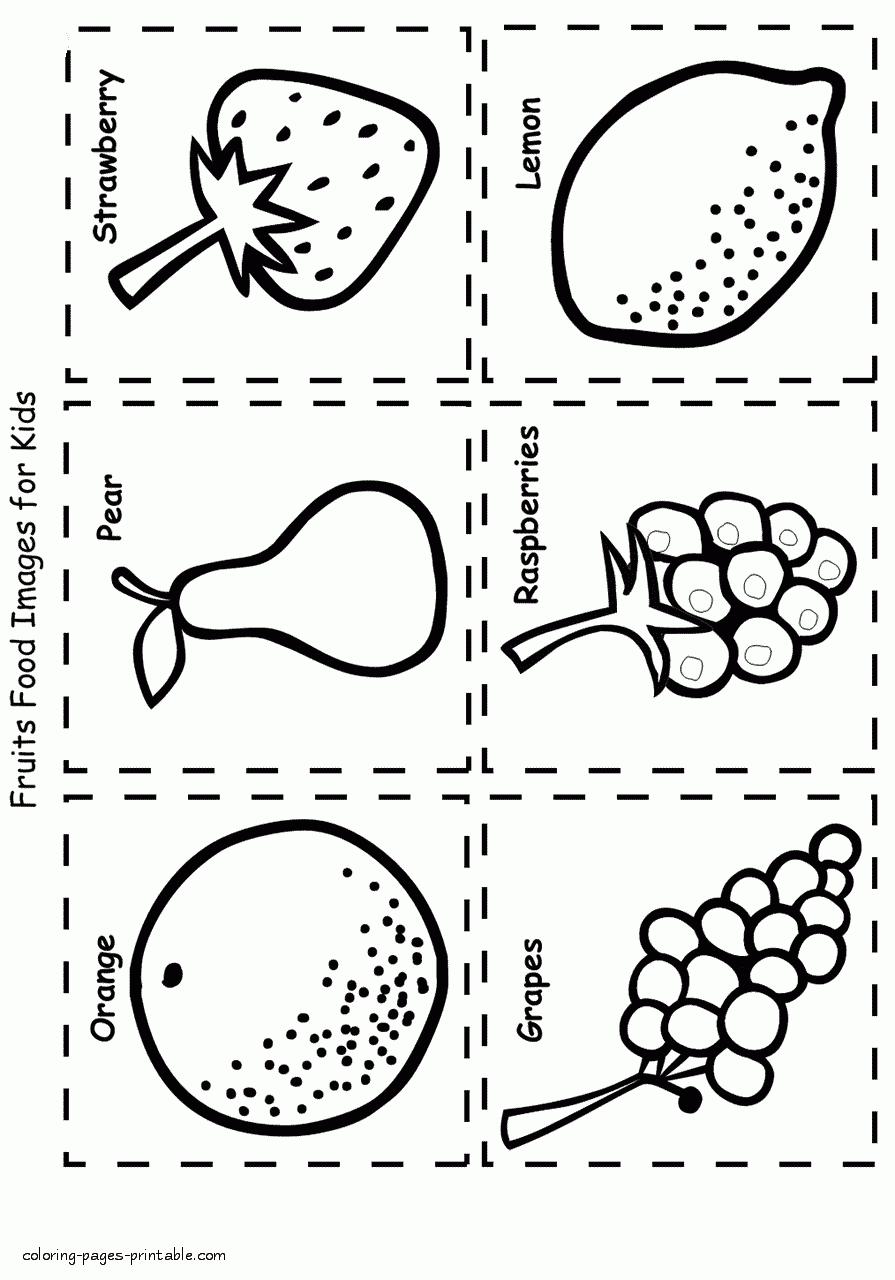 Food Coloring Sheets Fruits Food COLORING PAGES PRINTABLE COM