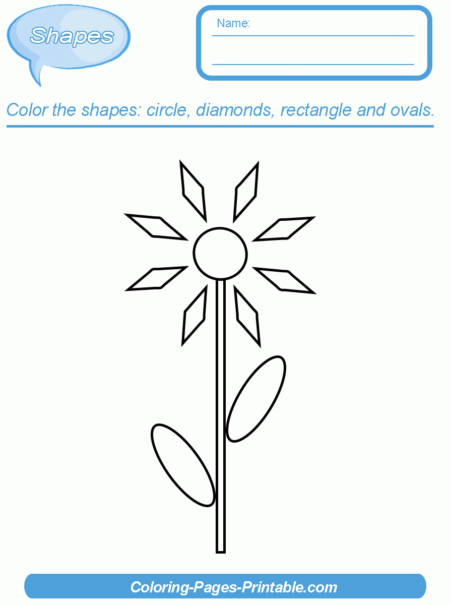 Free Printable Shapes Worksheets COLORING PAGES PRINTABLE COM
