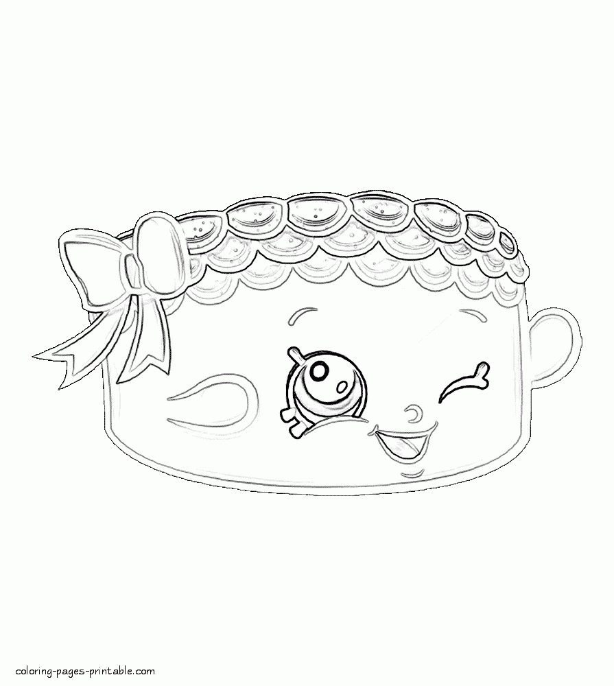 Food Coloring Pages Becky Birthday Cake COLORING PAGES PRINTABLE COM
