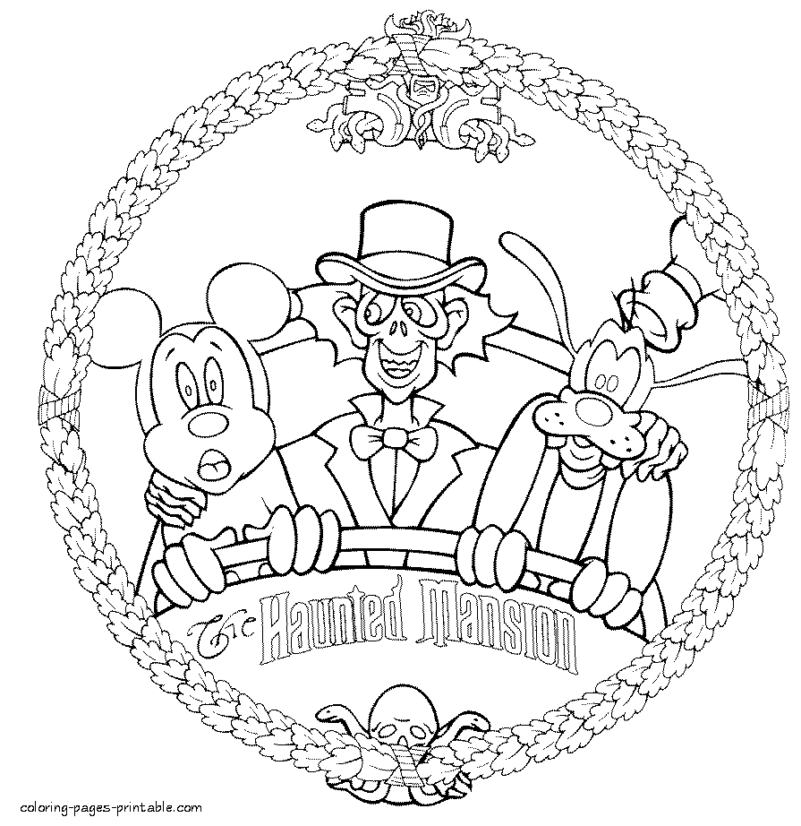 Free Disney Halloween Coloring Page COLORING PAGES PRINTABLE COM