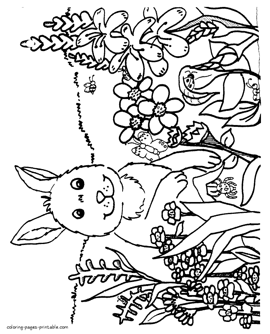 Spring Printable Coloring Pages COLORING PAGES PRINTABLE COM