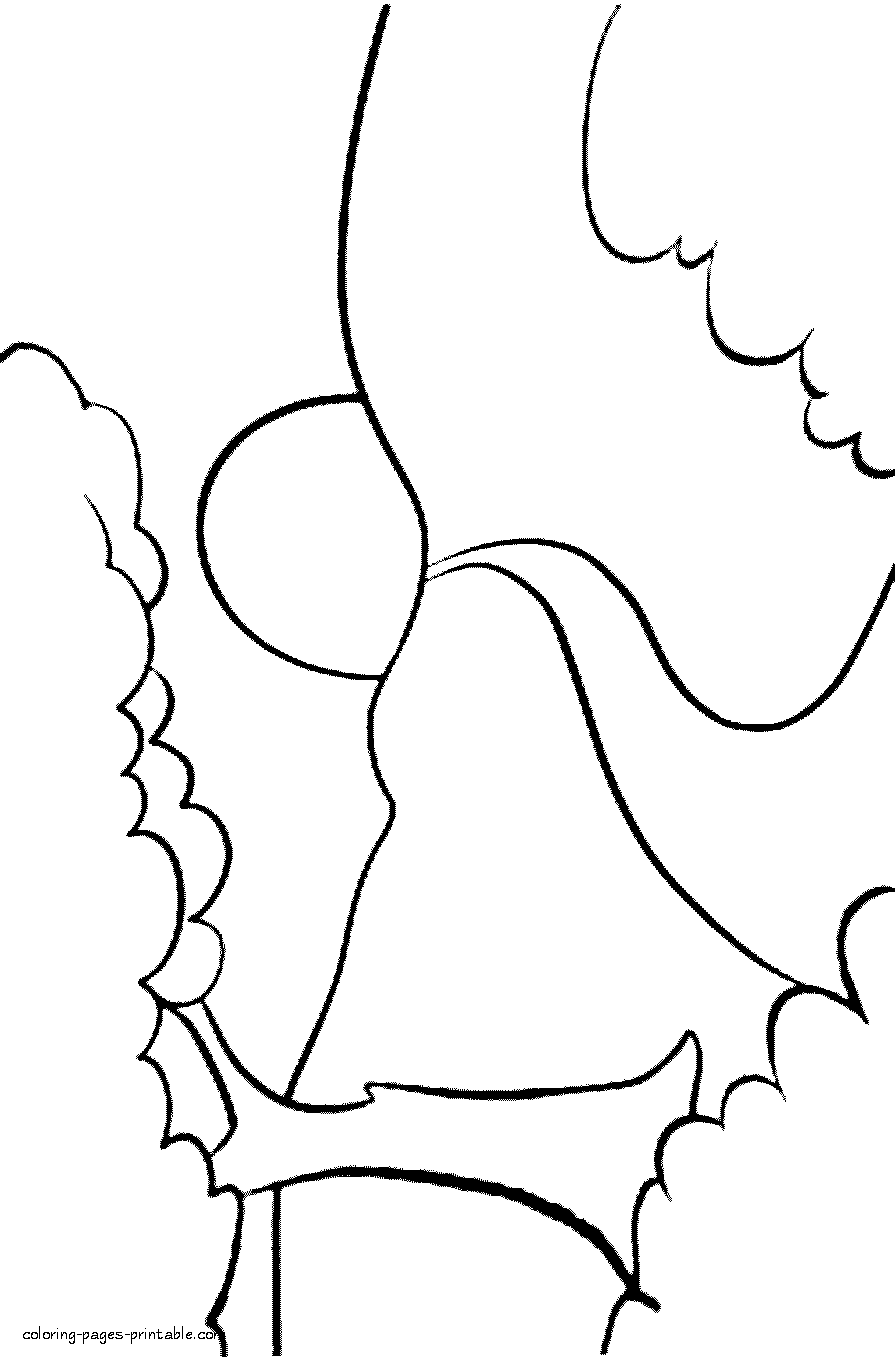 Simple Landscape Coloring Page For Kindergarten COLORING PAGES 